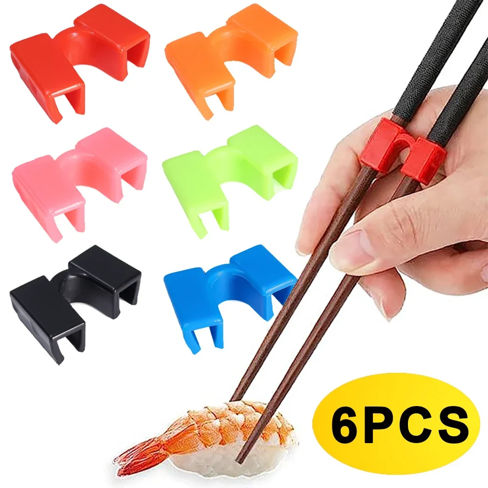6-1PCS-Reusable-Chopstick-Helpers-Training-Chinese-Chopstick-Holder-For ...