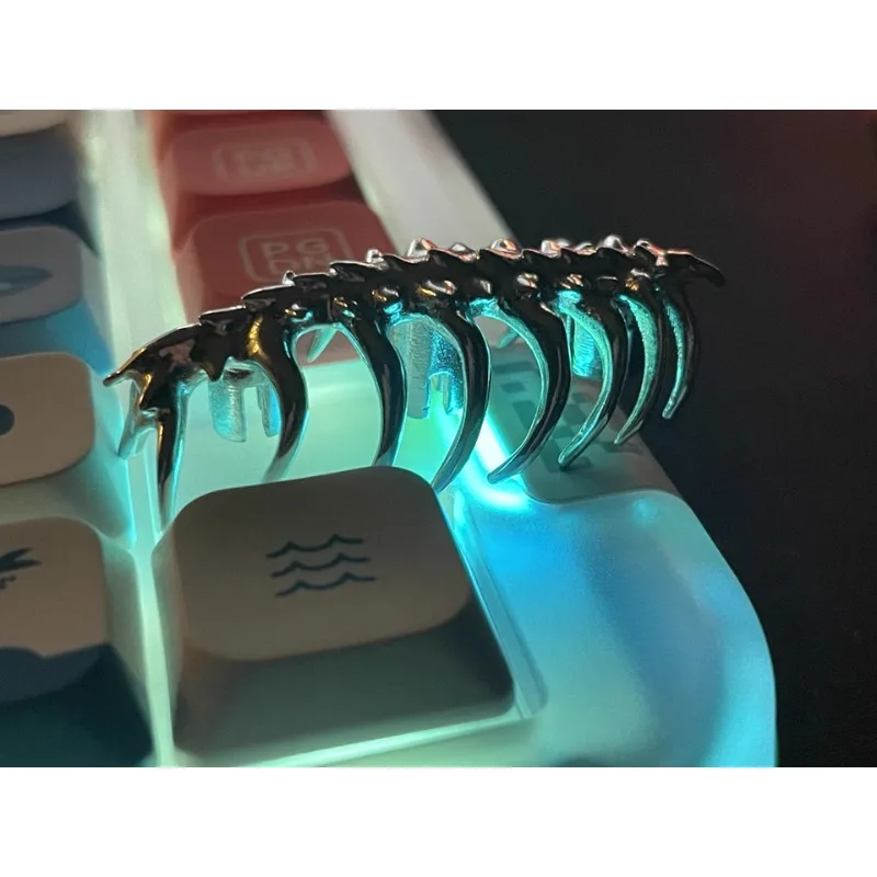 Alien Facehugger Keycaps Silver Gold Artisan Keycap ESC/Enter Keys for ...