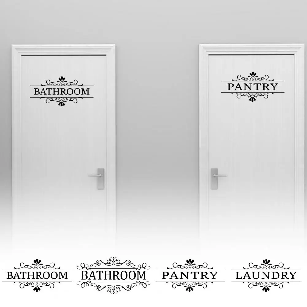 1Pc Door Sticker Removable Self adhesive Door Decal Waterproof PVC