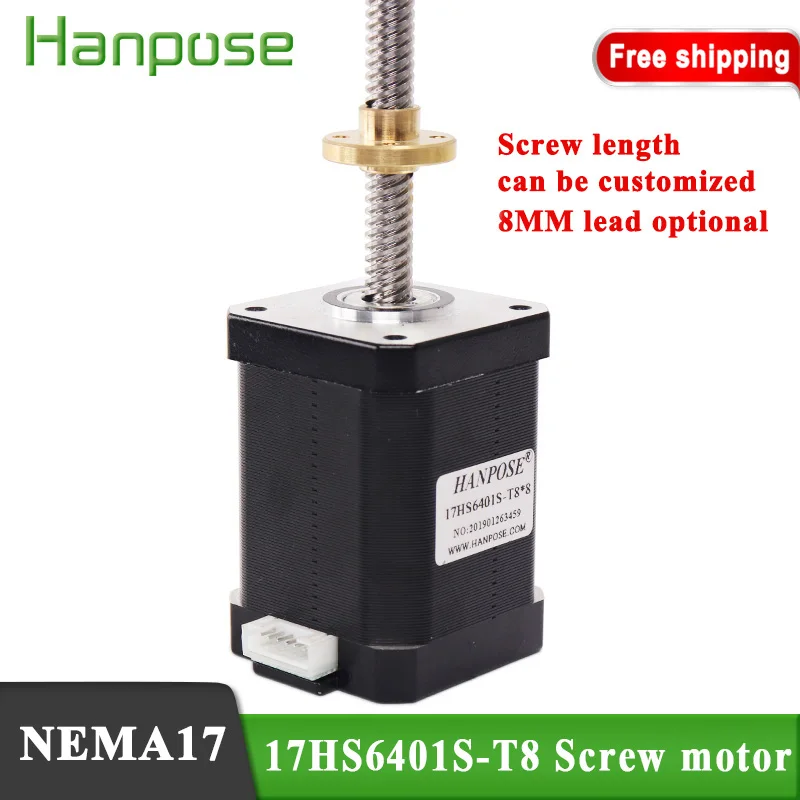 hanpose-42-Screw-motor-L100-500mm-17HS6401S-T8-lead-screw-2-4-8mm-for ...