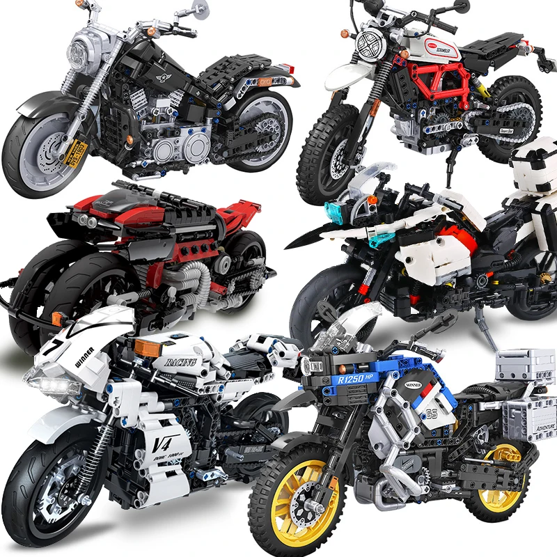 Technique-Motorcycle-Model-Building-Blocks-Moto-Racing-Motorbike-City ...