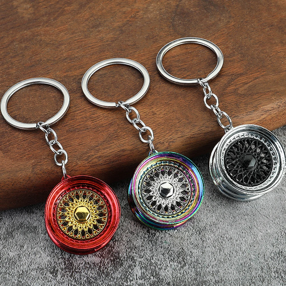 Car Simulation Modeling Of Automobile Modified Wheel Hub Keychain ...