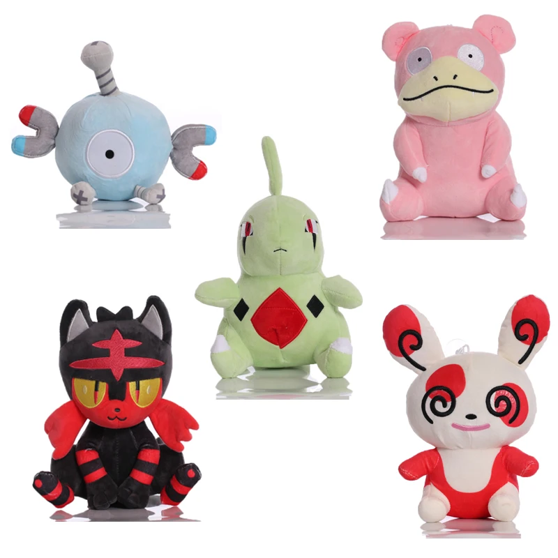 1pcs-22-25cm-Pokemon-Spinda-Magnemite-Slowpoke-Larvitar-Litten-Plush ...