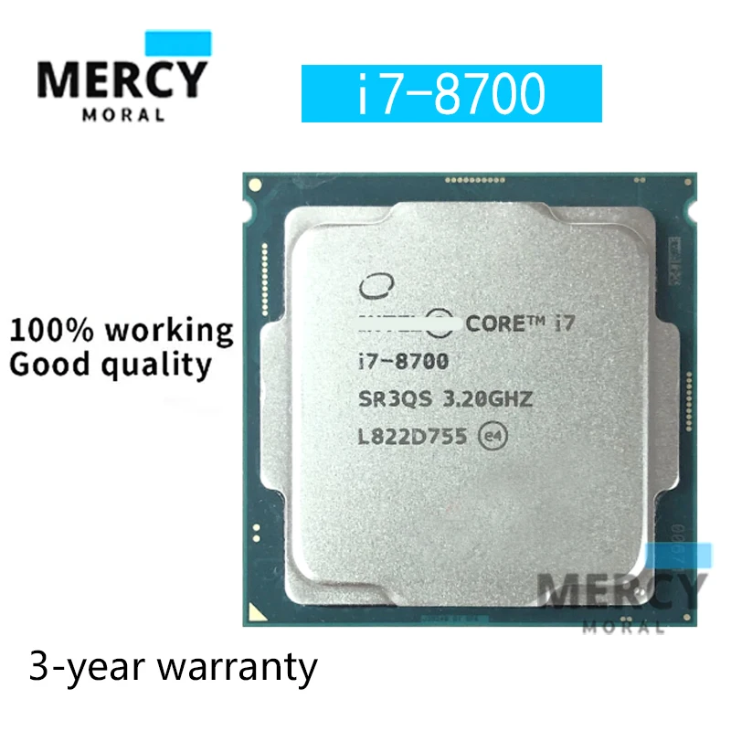 Procesador de CPU i7 8700 Intel Core para i7 8700 i78700, 3,2 GHz, seis ...