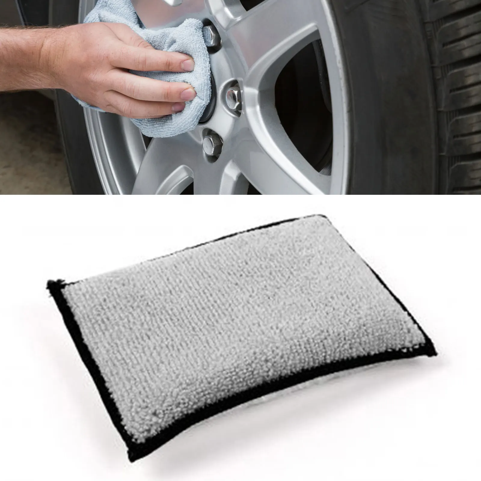 Interior-Car-Wash-Pad-Soft-Absorbent-Detailing-Bristle-Cleaning-No ...