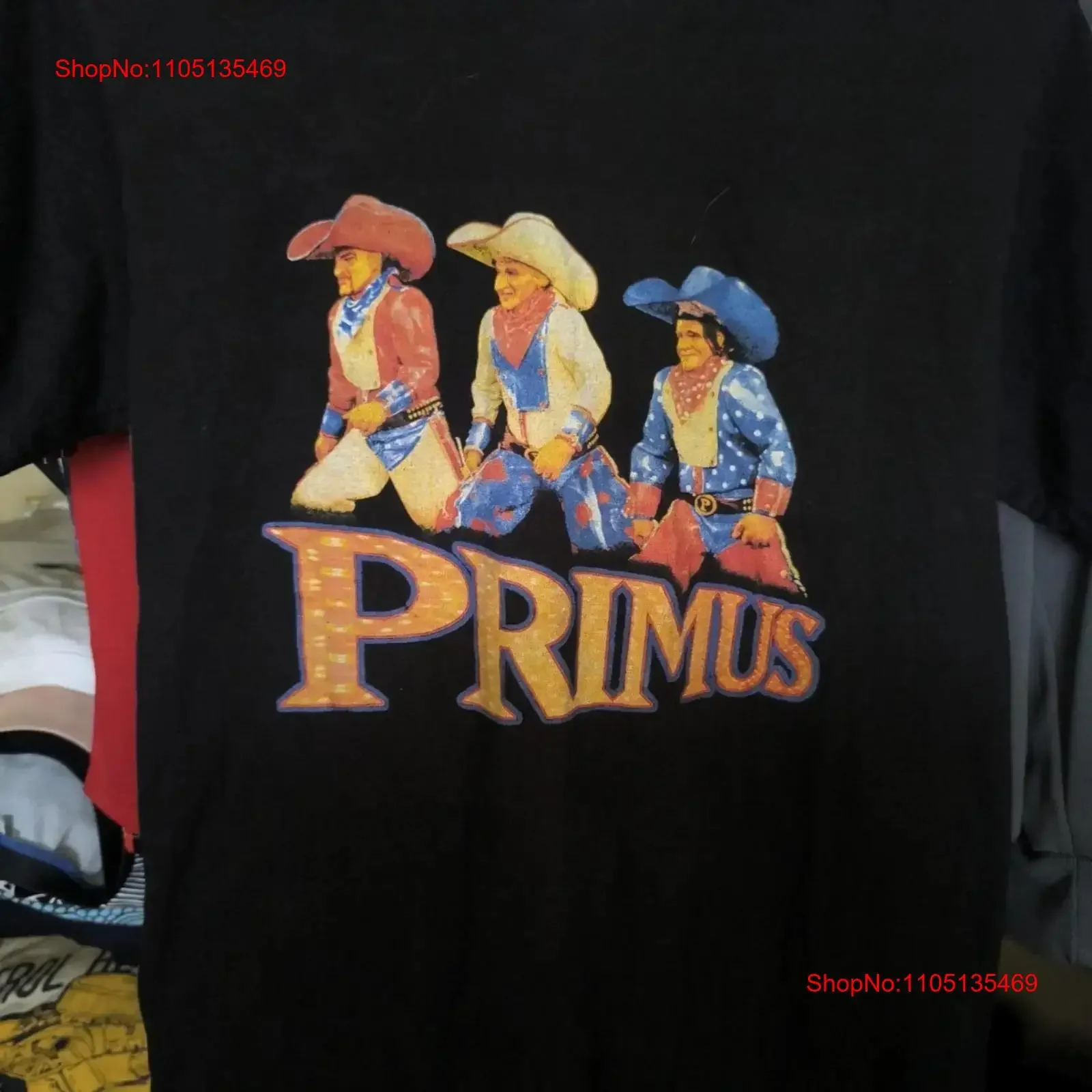 Primus cowboy wynonas big brown beaver video band tee shirt slim s xs ...