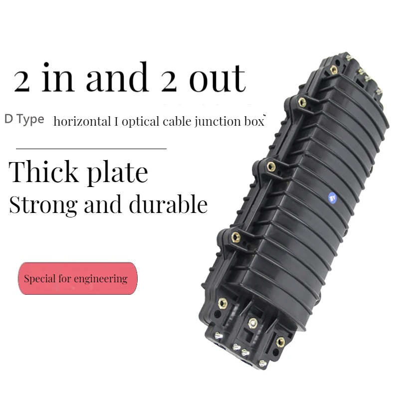 24-96 Cores Fiber Enclosure 2 In 2 Out Horizontal Optical Fibre Splice ...