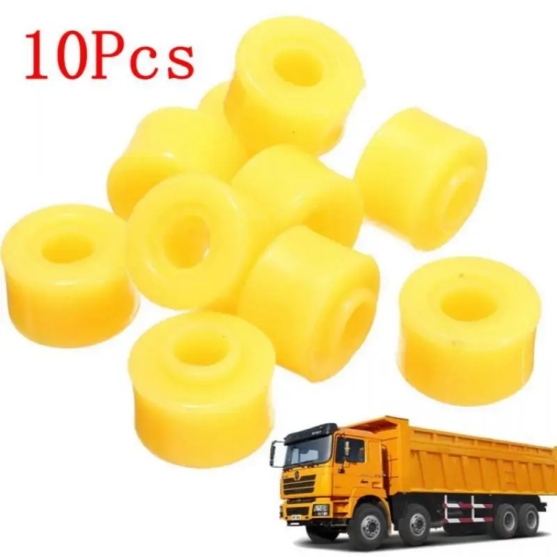 10-Pcs-Set-Car-Shock-Absorber-Rubber-Bushings-Yellow-Truck-Auto ...