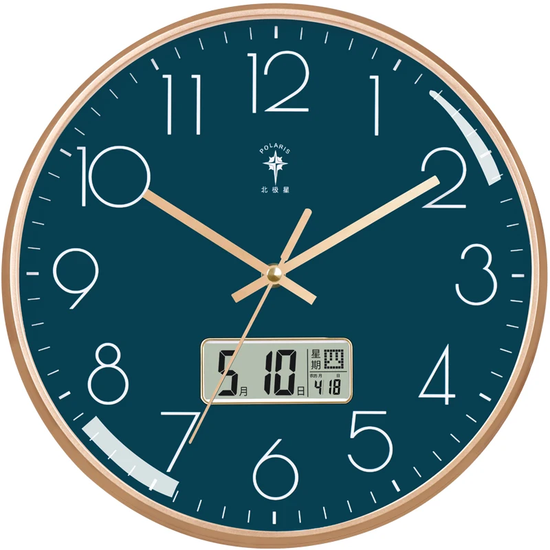Gro-e-LED-Wanduhr-Moderne-Stille-Digitale-Uhren-Mechanismus-Nordic-Wand ...