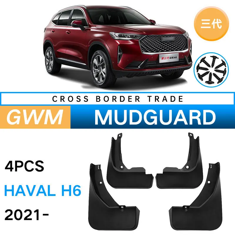 Car-Mudguards-Fenders-4pcs-Fit-For-Haval-H6-2021-2022-Splash-Guards-Mud ...