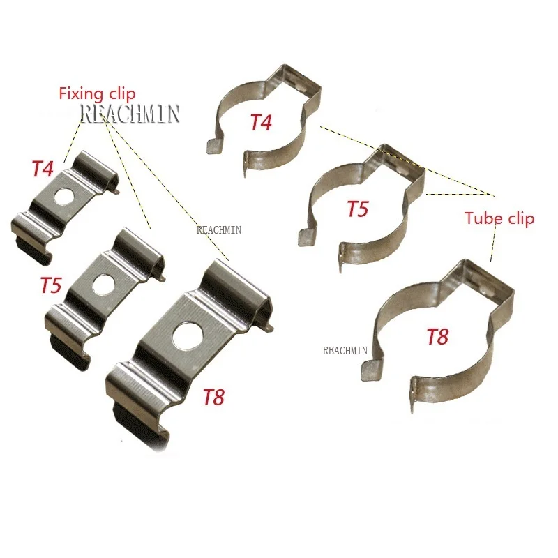 20pieces/lot T4/T5/T8 LED Light fixing Clips tube clips Lighting ...