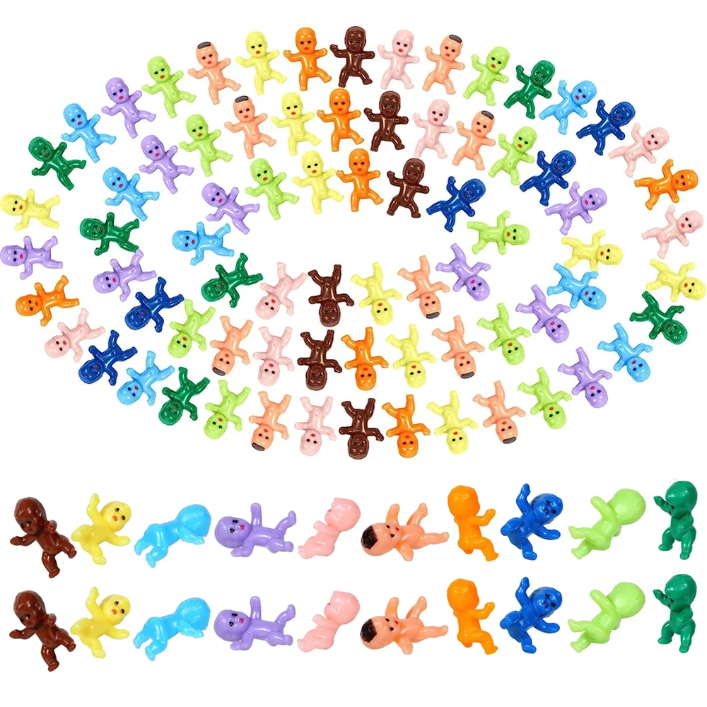 10-30-50pcs-Tiny-Mini-Plastic-Babies-Miniatures-Figurines-Bulk-Potted ...