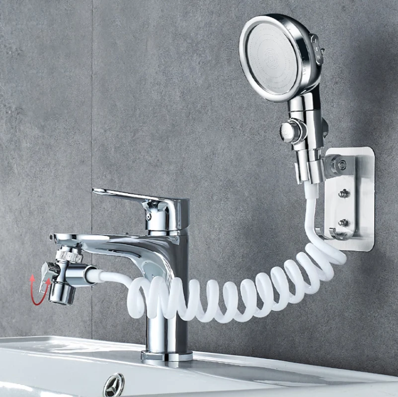 Washbasin-Pool-Shampoo-Shower-Faucet-External-Shower-Extender-Bathroom ...