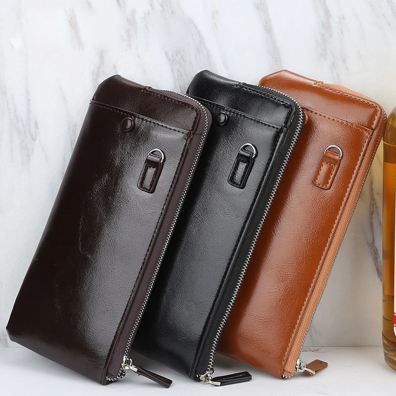 New-Men-Wallets-PU-Leather-Men-s-Purse-Card-Holder-Long-Male-Bags-Phone ...