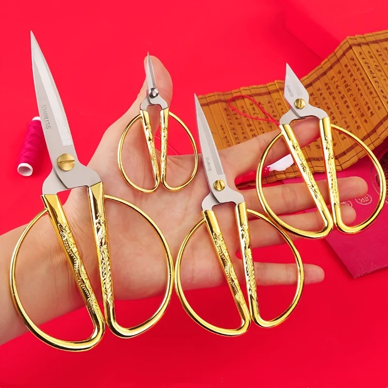 1pcs-Stainless-Steel-Golden-Sewing-Scissors-Short-Cutter-Durable ...