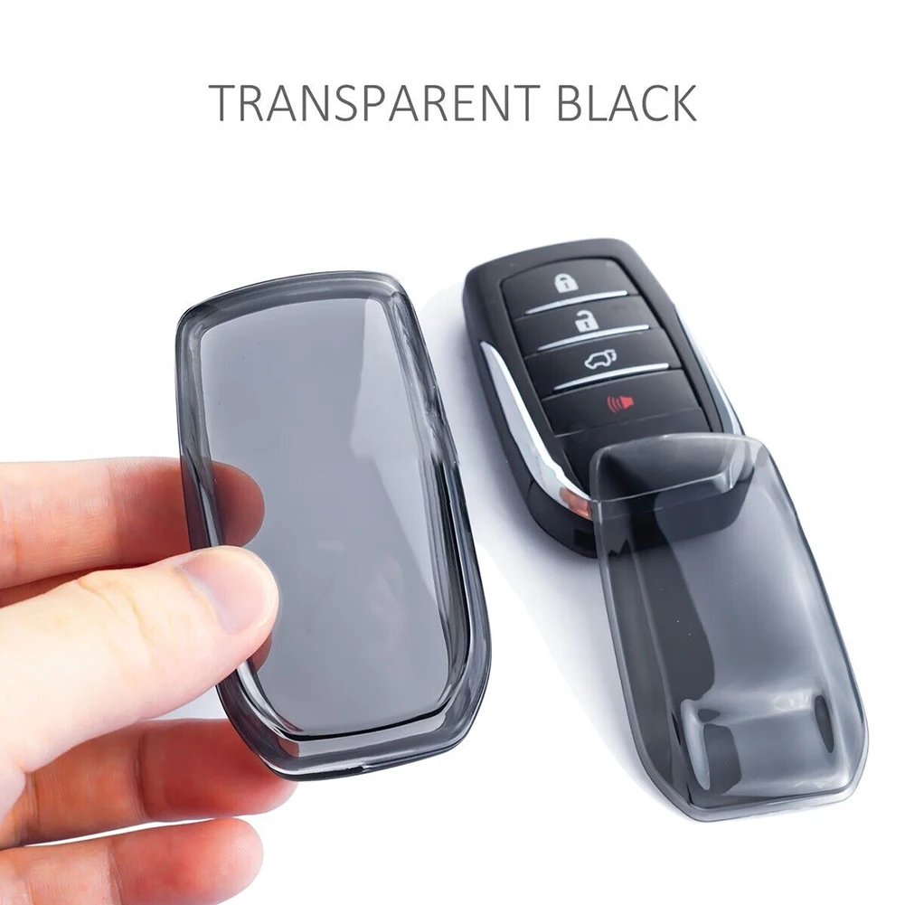 Black Transparent Key Fob Case Cover For Toyota For Sienna For Venza ...