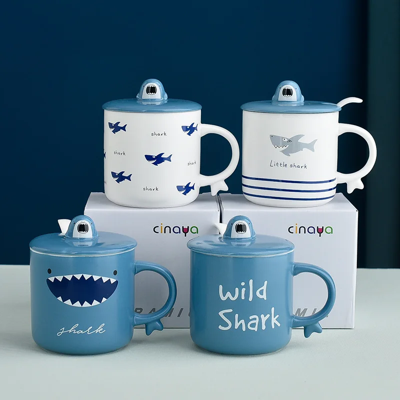 Creative-Shark-Ceramic-Cup-Breakfast-Mug-Beer-Ceramic-and-Pottery-Cup ...