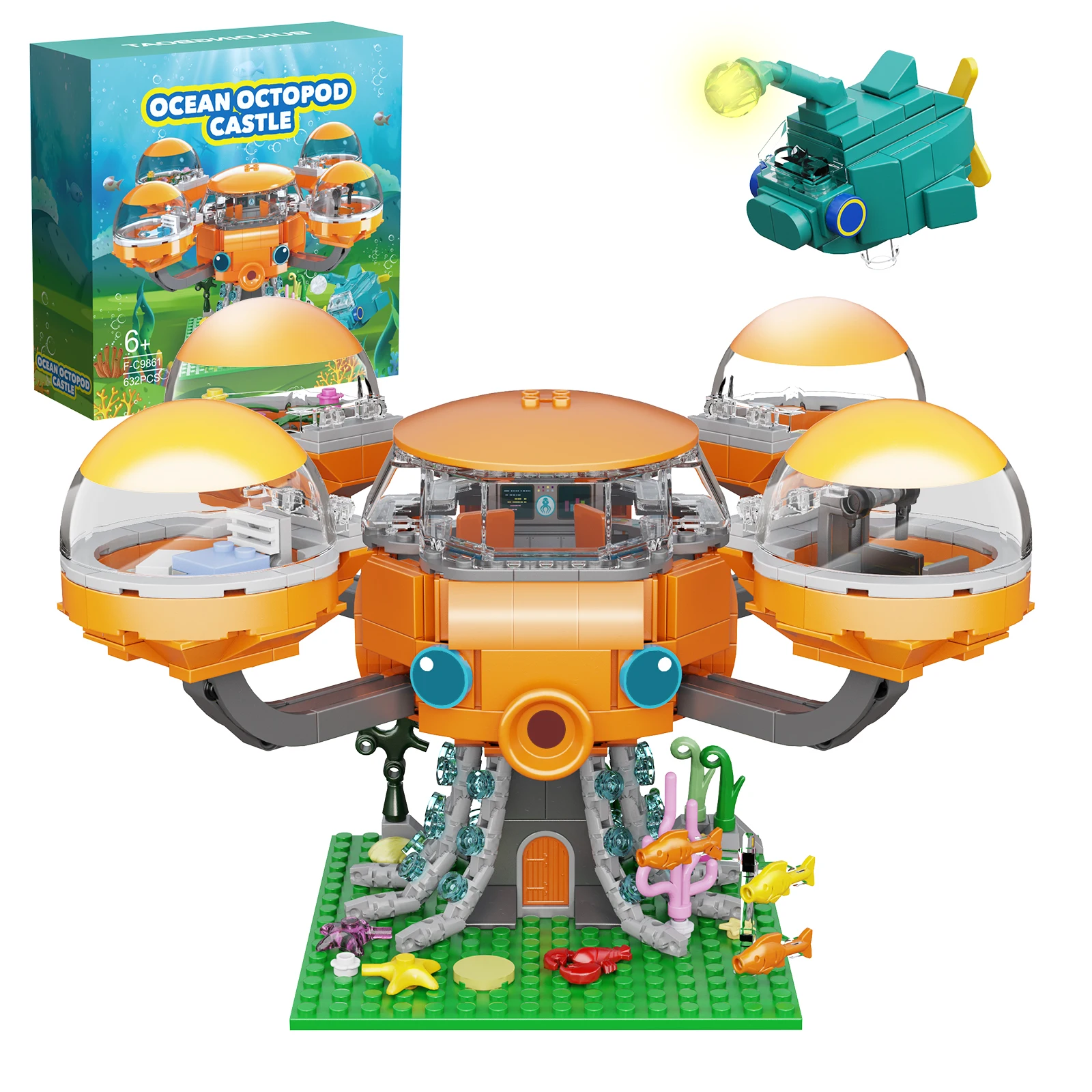 Octopod-Castle-Model-Kit-Building-Blocks-Ocean-The-Octonauts-Bricks ...