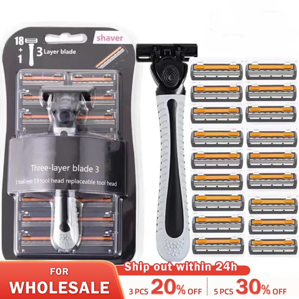 Shaver Brand New Design Men Razor Shaving Three Layer Shaver Reusable ...