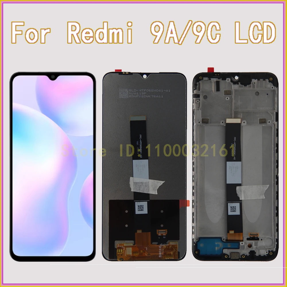 LCD For Xiaomi Redmi 9A 9C Touch Screen Digitizer For Redmi 9A LCD ...