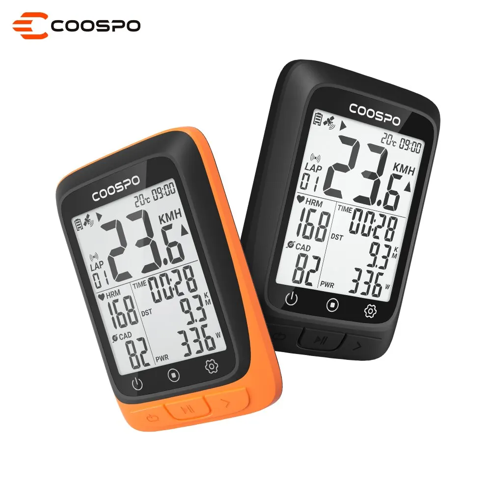 COOSPO BC107 Bike Computer GPS Wireless Bicycle Odometer Speedometer 2 ...