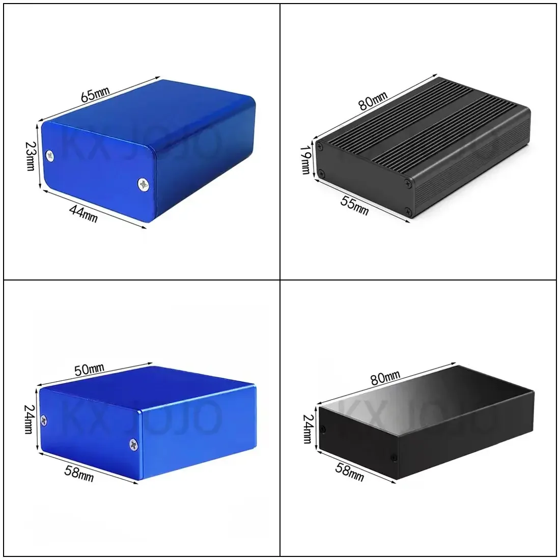 Aluminum Enclosure Integrated Box Black/Blue Waterproof Box Electronic ...