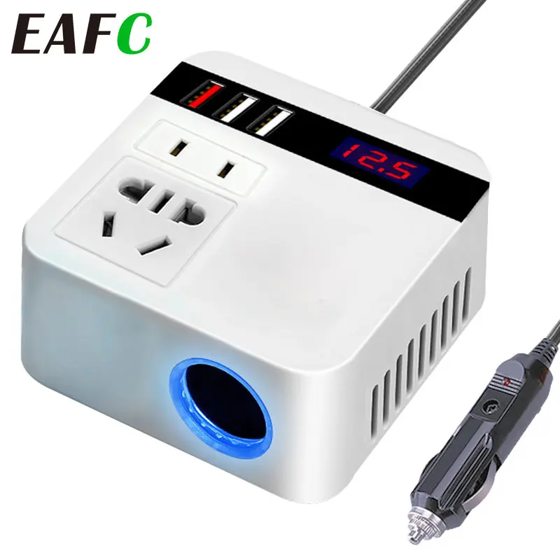 EAFC-Car-Inverter-150W-12V-24V-to-110V-220V-Cigarette-Lighter-Power ...