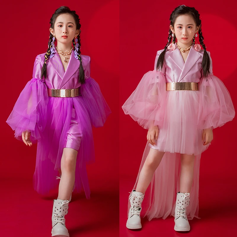 New-Kids-Hip-Hop-Jazz-Dance-Costumes-Children-S-Stage-Catwalk-Outfits ...