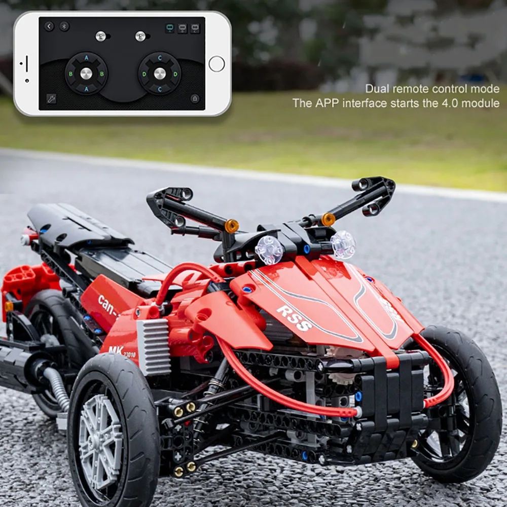 Motocicleta Building Blocks Plastic Motor Power Triciclo - Happen