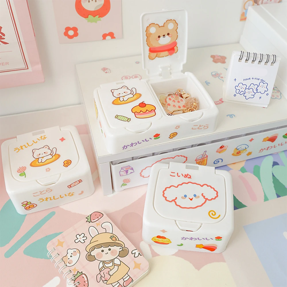 Mini-Storage-Case-Cute-Storage-Box-with-Lid-Cotton-Swabs-Organizer ...
