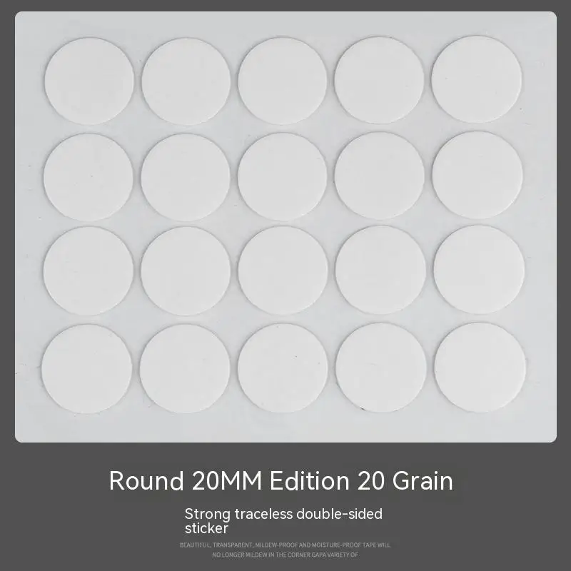 20Pcs-Round-Seamless-Transparent-Double-sided-Tape-Super-Sticky-Strong ...