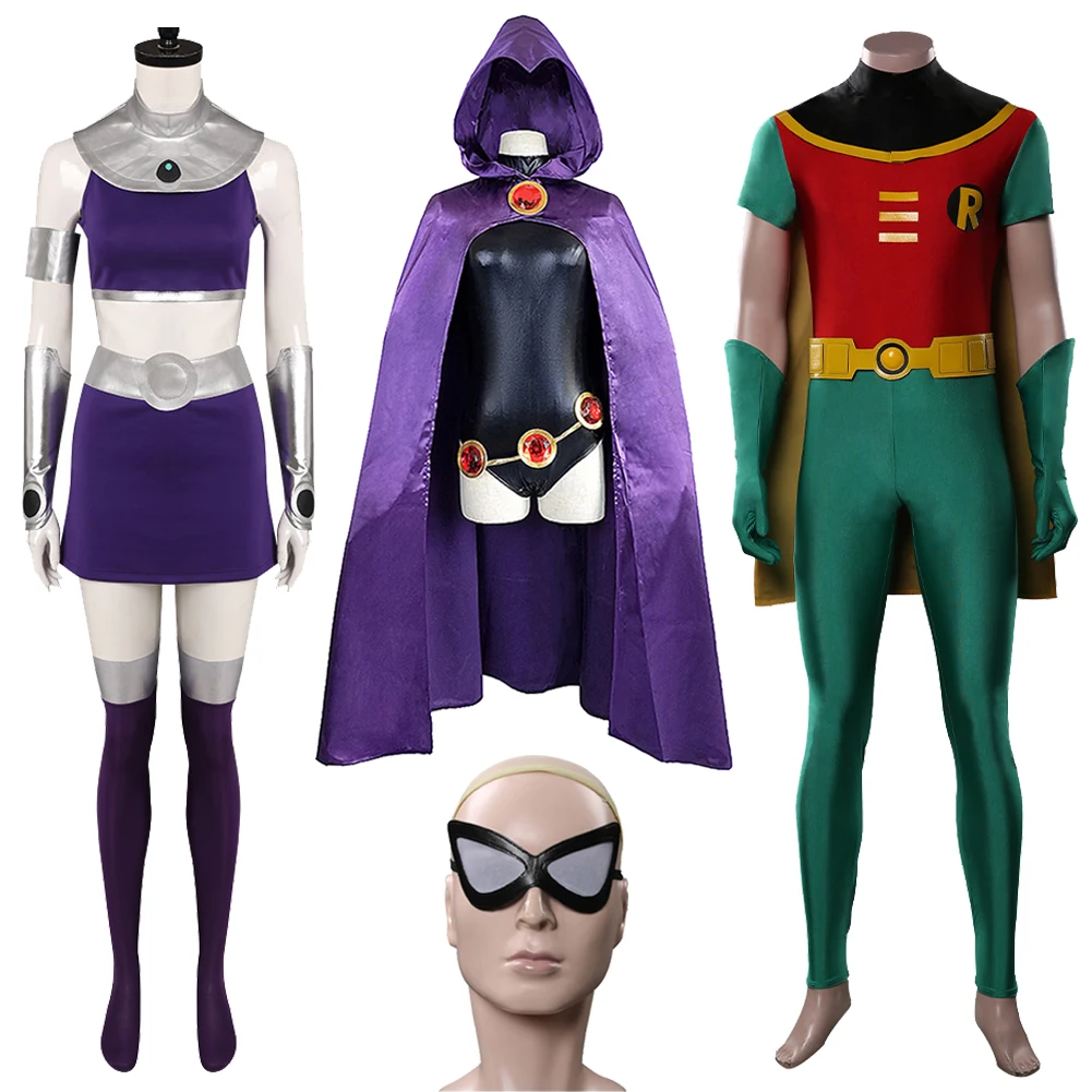 Starfire Cosplay Costume Dress Outfits Halloween Carnival Suits