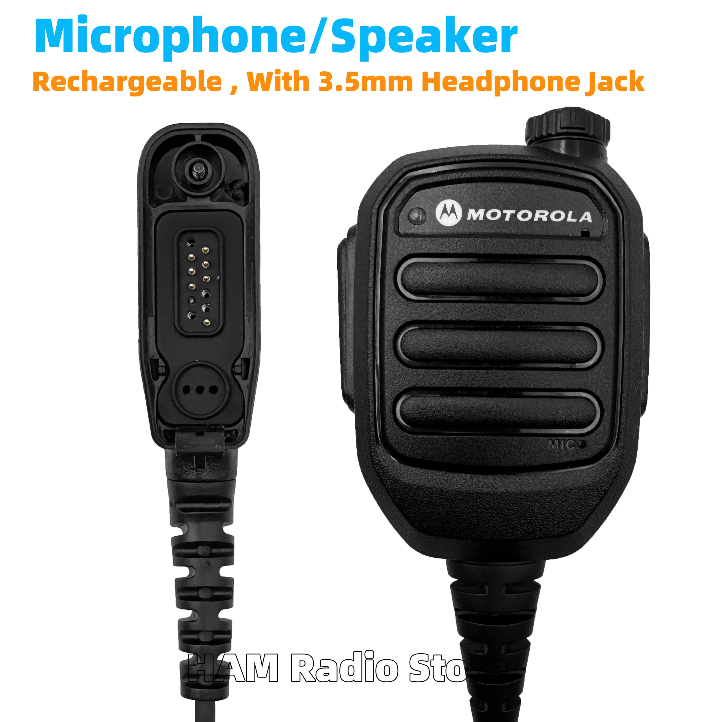 Rechargeable Microphone With Speaker Mic For Motorola DP4401 DP4801 ...