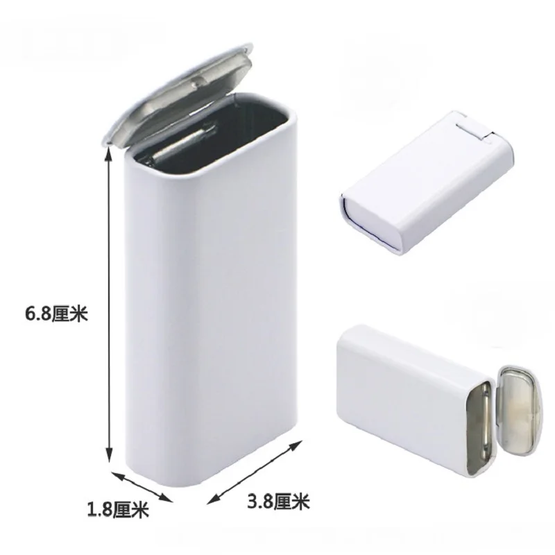 White-Mini-Portable-Chewing-Gum-Sealed-Storage-Box-Flip-Cover-Small ...