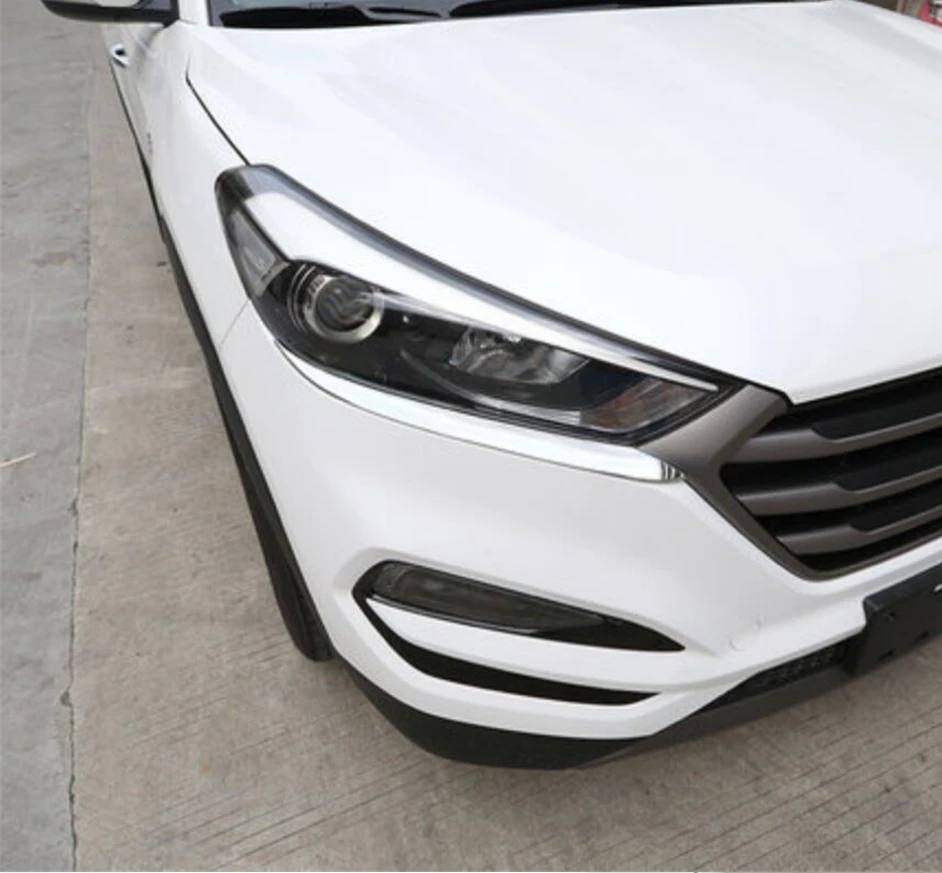 Chrome-Headlights-Eyebrow-Eyelids-Cover-Trim-Car-Styling-For-Hyundai ...