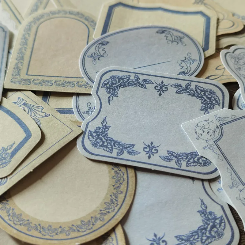 40pcs-Vintage-Writable-sticker-Frame-Deco-Stickers-Scrapbooking-Collage ...