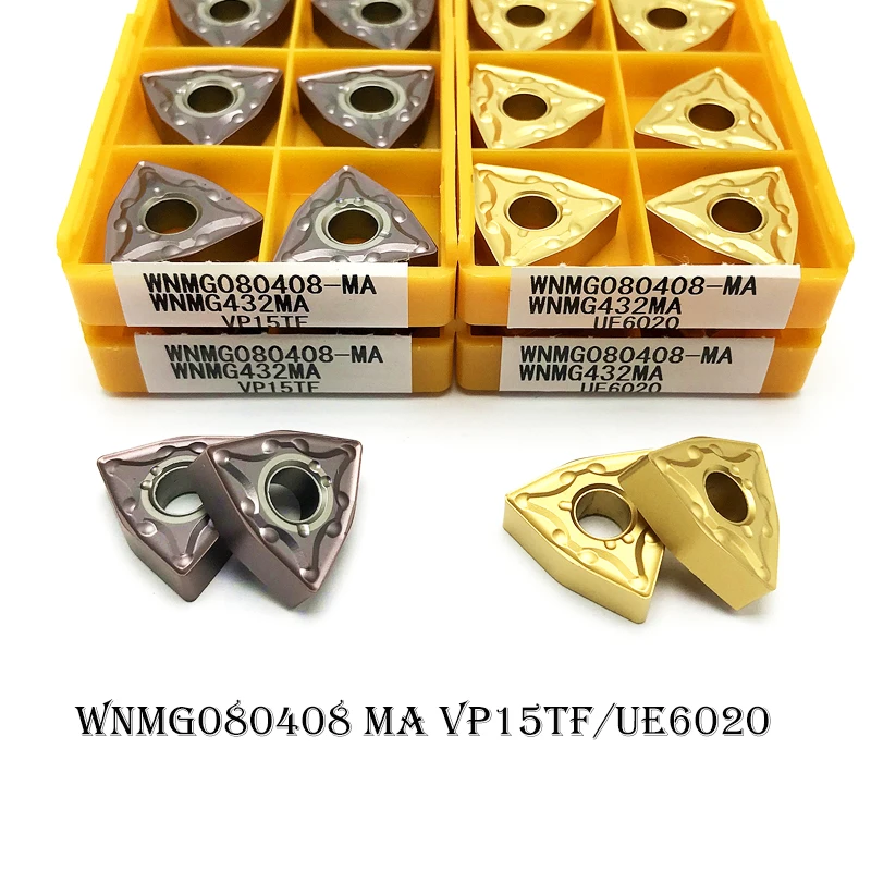 WNMG080404 WNMG080408 MA VP15TF UE6020 US735 carbide Inserts External Turning Tool metal lathe ...