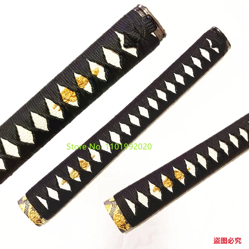 30cm-HandMade-Japan-Tsuka-Handle-Black-Ito-Alloy-Fuchia-Kashira-Menuki ...