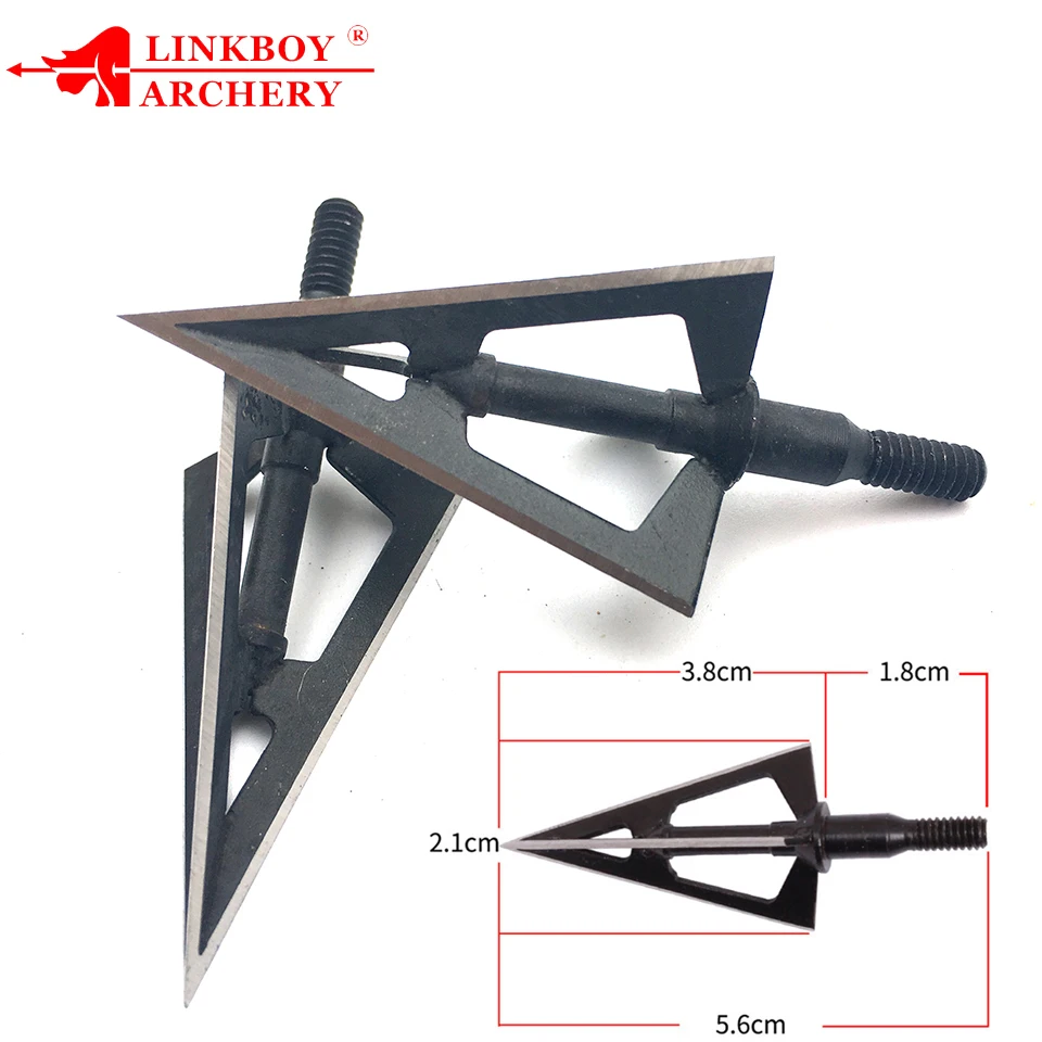 100 Grain Arrowhead Tip Point Telflon Surface Treatment Broadhead Arrow ...