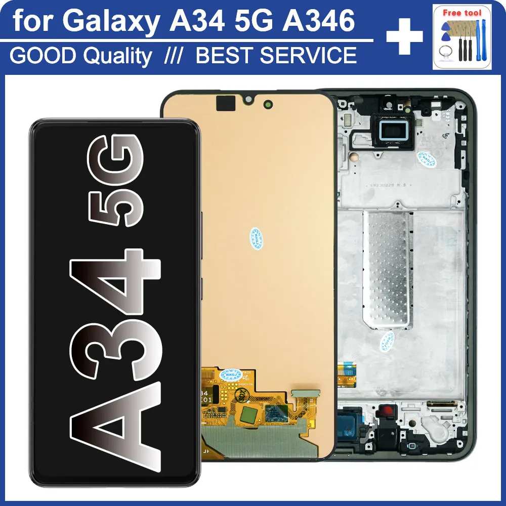 AMOLED-LCD-for-Samsung-Galaxy-A34-5G-Screen-A346-A346E-A346B-A346M-LCD ...