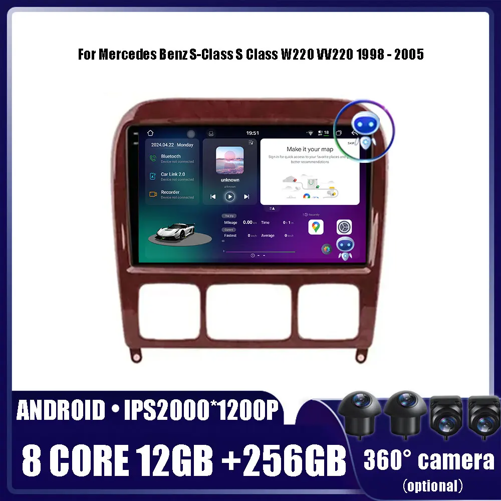 Android-OSCarplay-Auto-For-Mercedes-Benz-S-Class-S-Class-W220-VV220 ...
