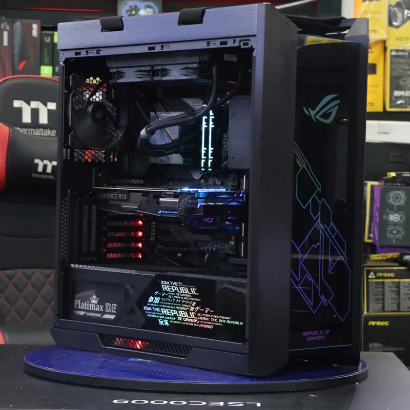 Mod Rog-rgb Painel De Iluminação Strix Helios Psu Suporte Gpu Argb ...