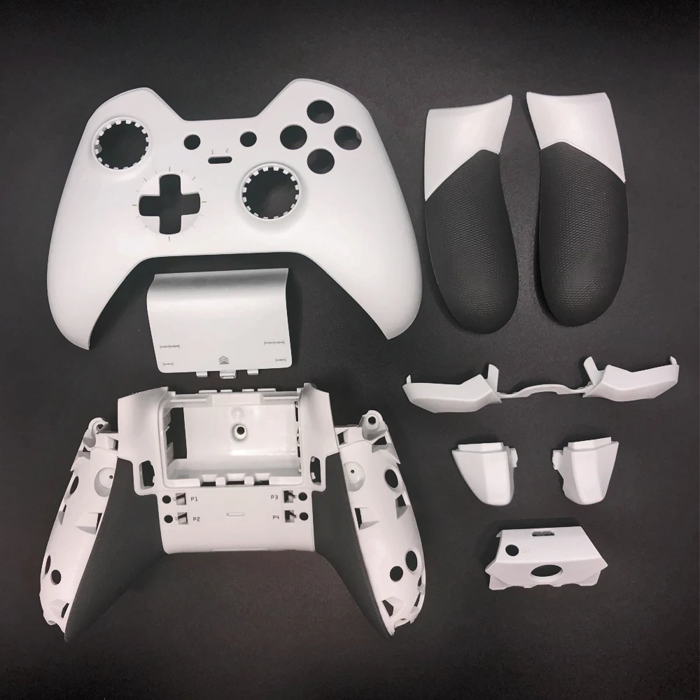 Para xbox um elite 1st gen controlador branco frente traseira habitação ...