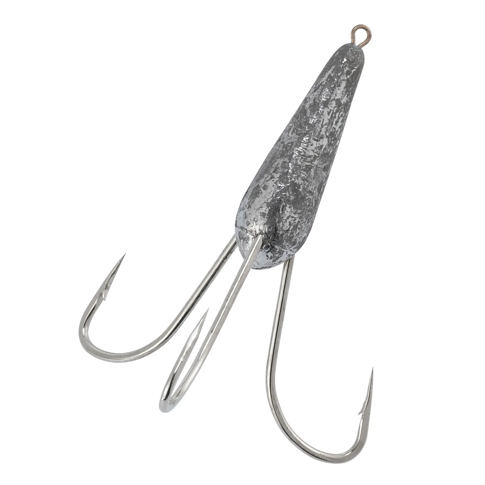30-80g-Fishing-Treble-Hook-with-Weights-Sinker-Saltwater-Spider-Barbed ...