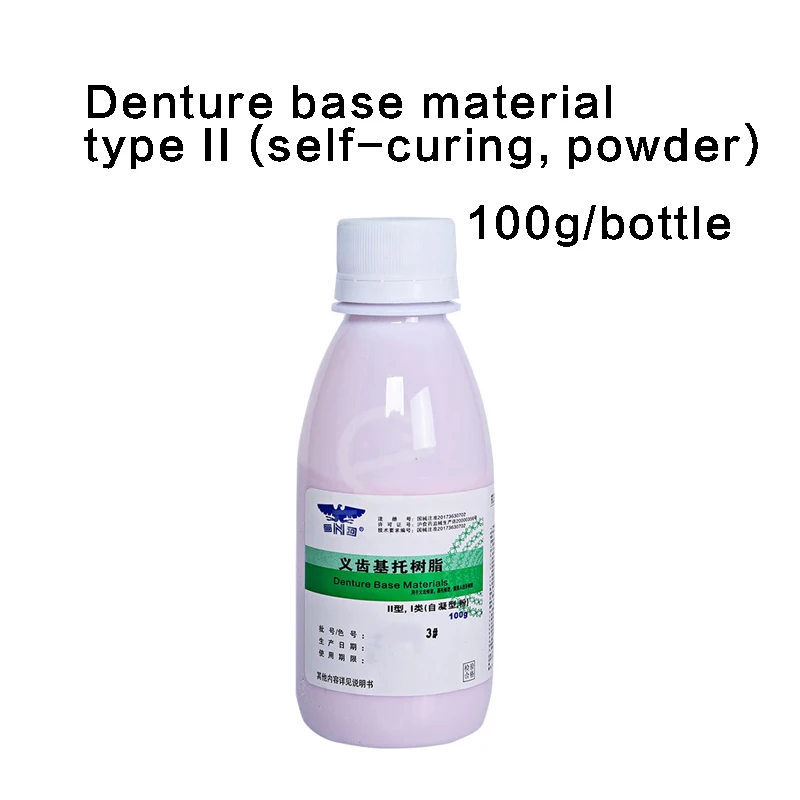 Self-Cured-Denture-Base-Materials-Dental-Acrylic-Resin-Powder-Bio-Shade ...