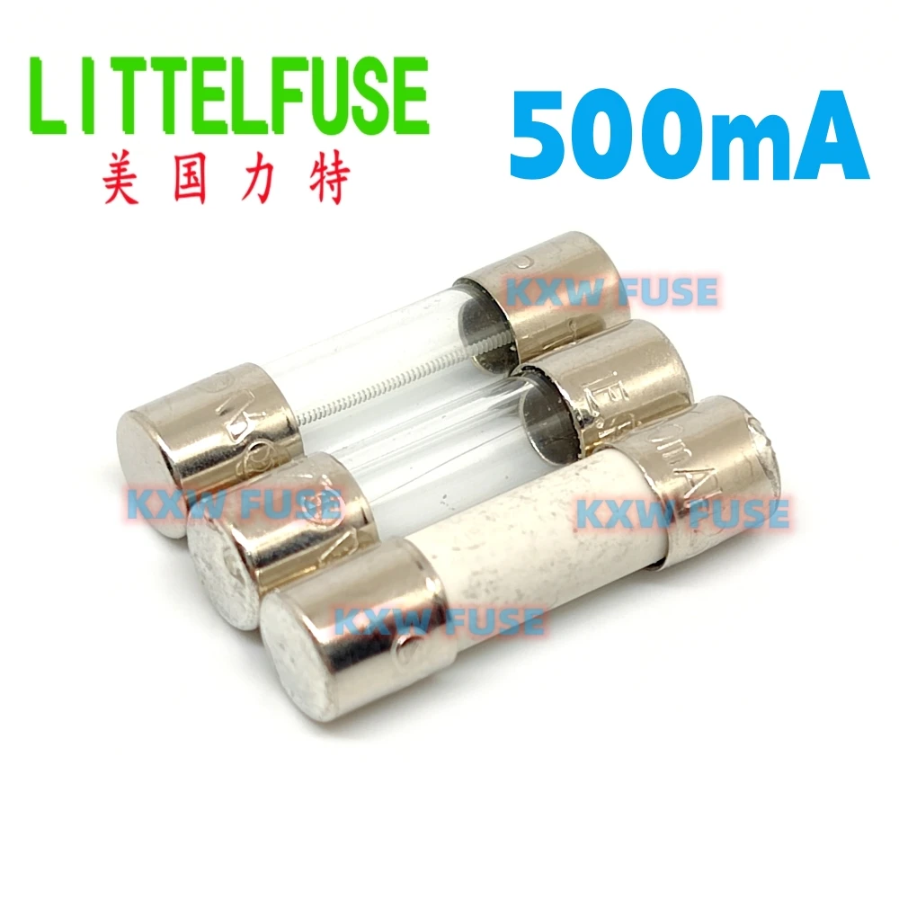 5x20mm-0-5A-Glass-Ceramic-Fuse-0217-500-F500mAL250VP-Fast-Blow-0218 ...