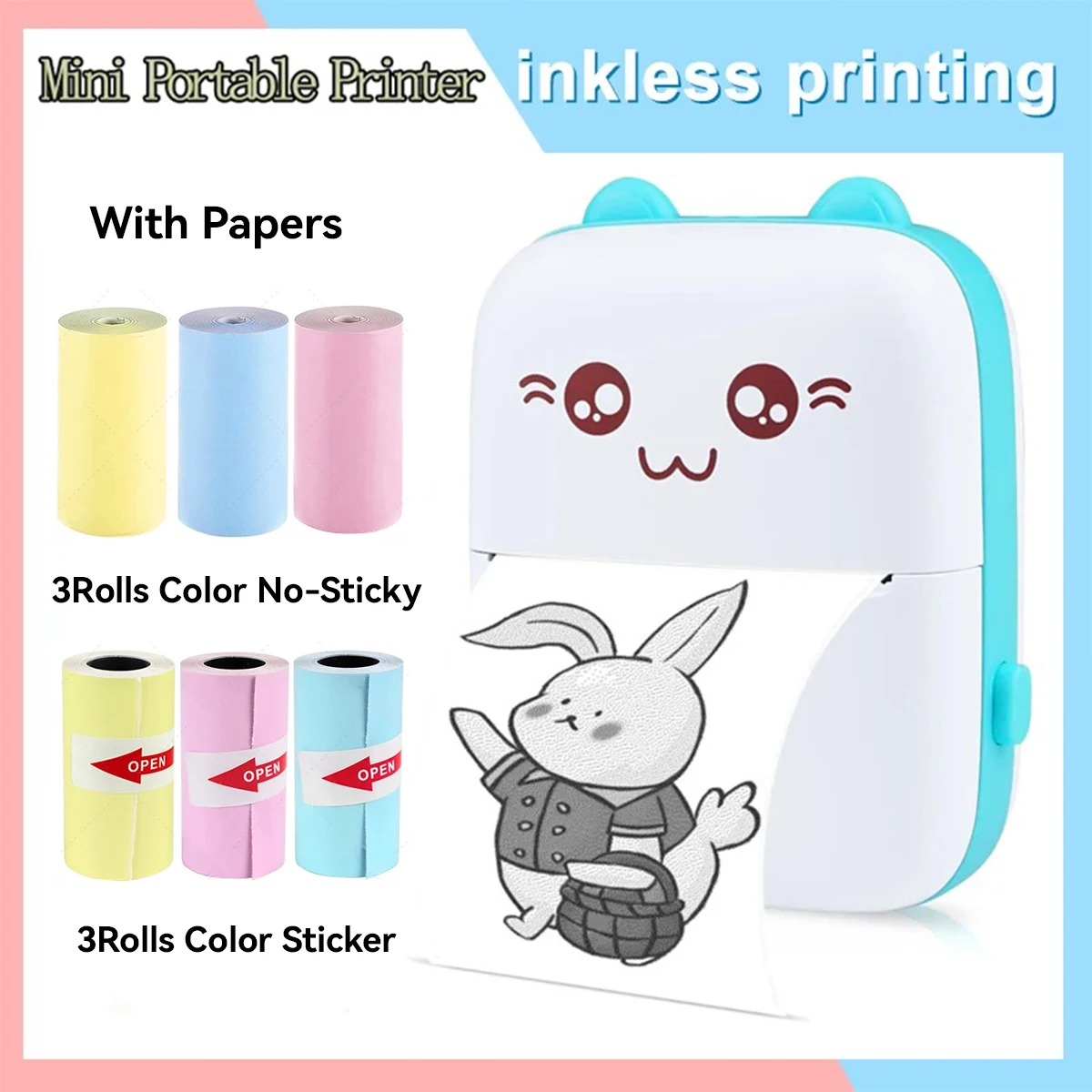 Mini-Printer-Sticker-Portable-Thermal-Sticker-Printer-Bluetooth-Inkless ...