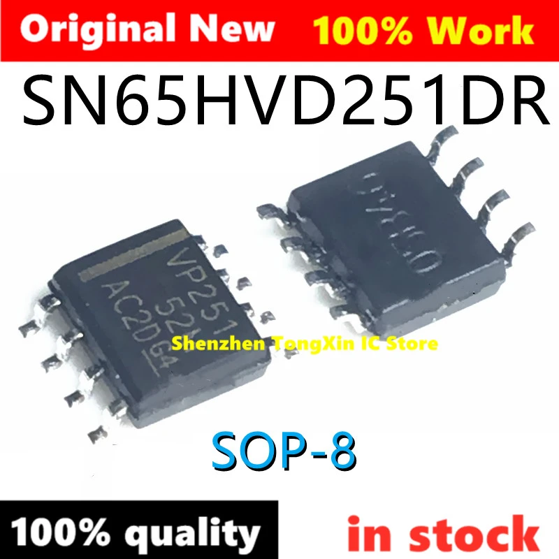 5 10PCS 100% New SN65HVD251DR SN65HVD251 65HVD251 VP251 sop 8 IC High ...