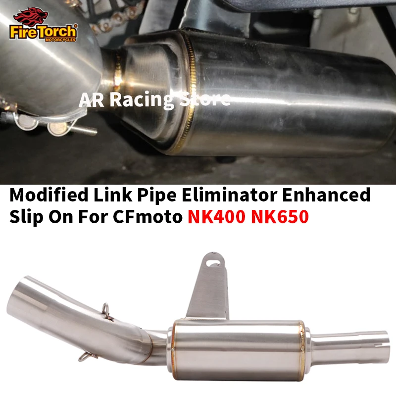 Motorcycle-Exhaust-Tube-Escape-Slip-On-For-CFmoto-NK400-NK650-Modified ...