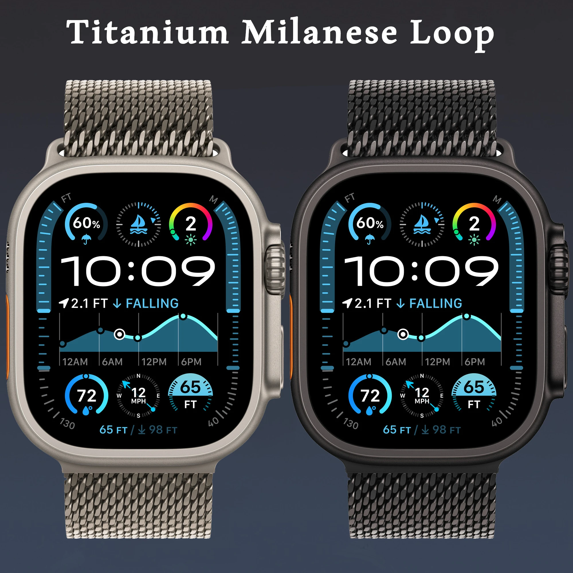 Titanium Color Strap for Apple watch Ultra band 49mm 46mm 45mm 42mm ...
